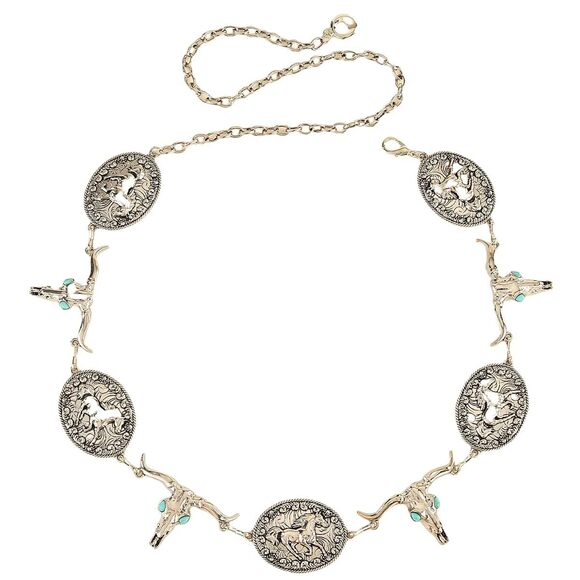 Gеnеrіс | Accessories | Western Cowboy Waist Chain Jewelry Longhorn ...
